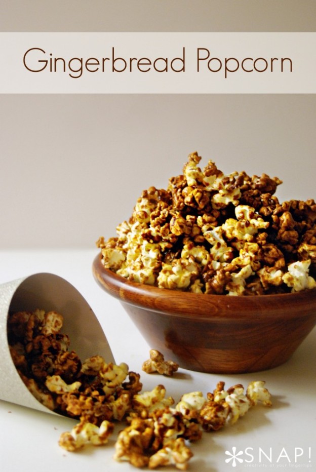 New Year's Eve Snacks: Gingerbread Butter Popcorn - Better HouseKeeper